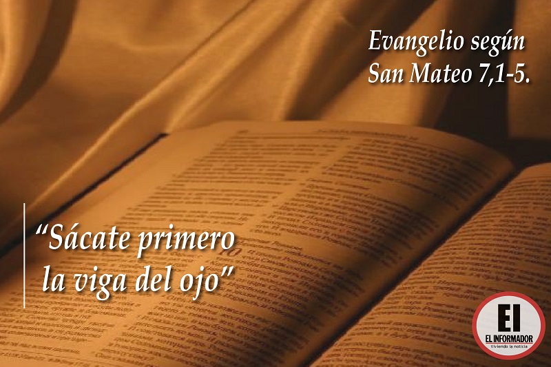 Evangelio según San Mateo 7,1-5.