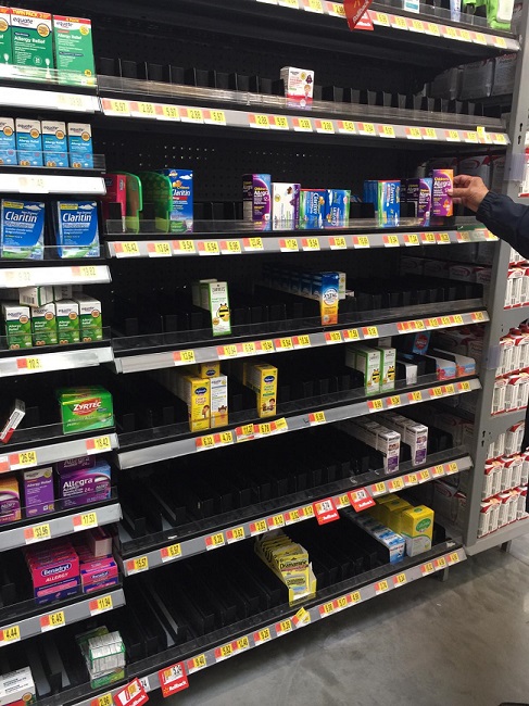En fotos: anaqueles de Walmart en Estados Unidos están semivacíos por ...