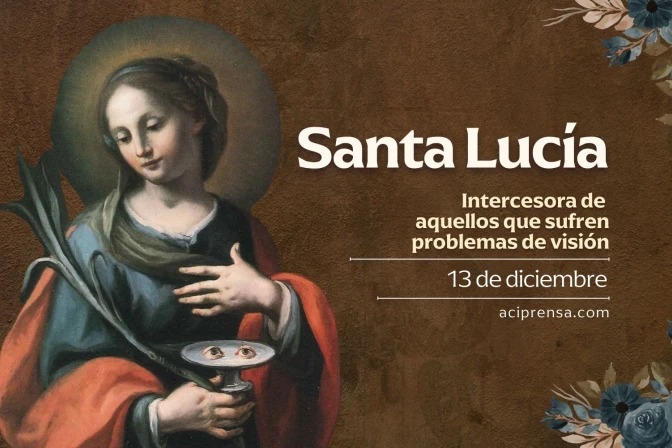 Hoy celebramos a Santa Lucía, intercesora de aquellos que sufren ...