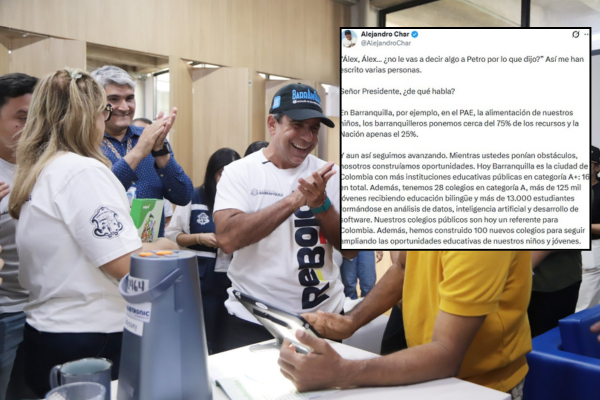 Con fuerte mensaje, Alejandro Char le responde a Petro tras críticas en ...