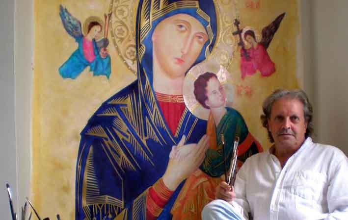 El artista español Chema Dapena inauguró su exposición en Santa Marta